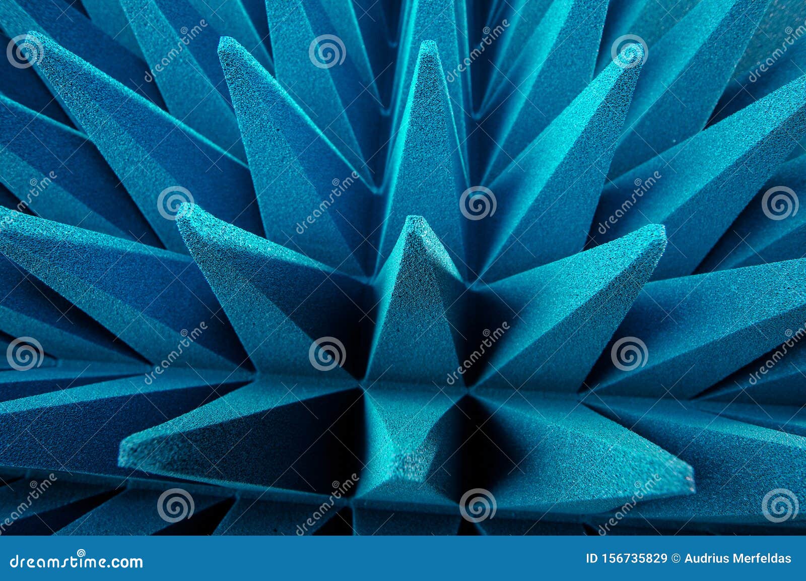 Hybrid Pyramidal RF Absorbers Close Up Stock Image - Image of ...
