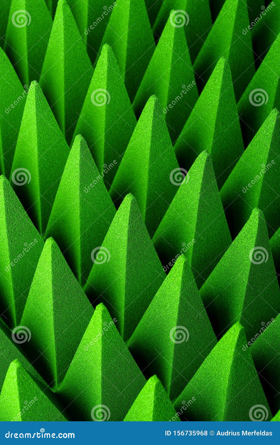 Hybrid Pyramidal RF Absorbers Close Up Stock Photo - Image of shielding ...