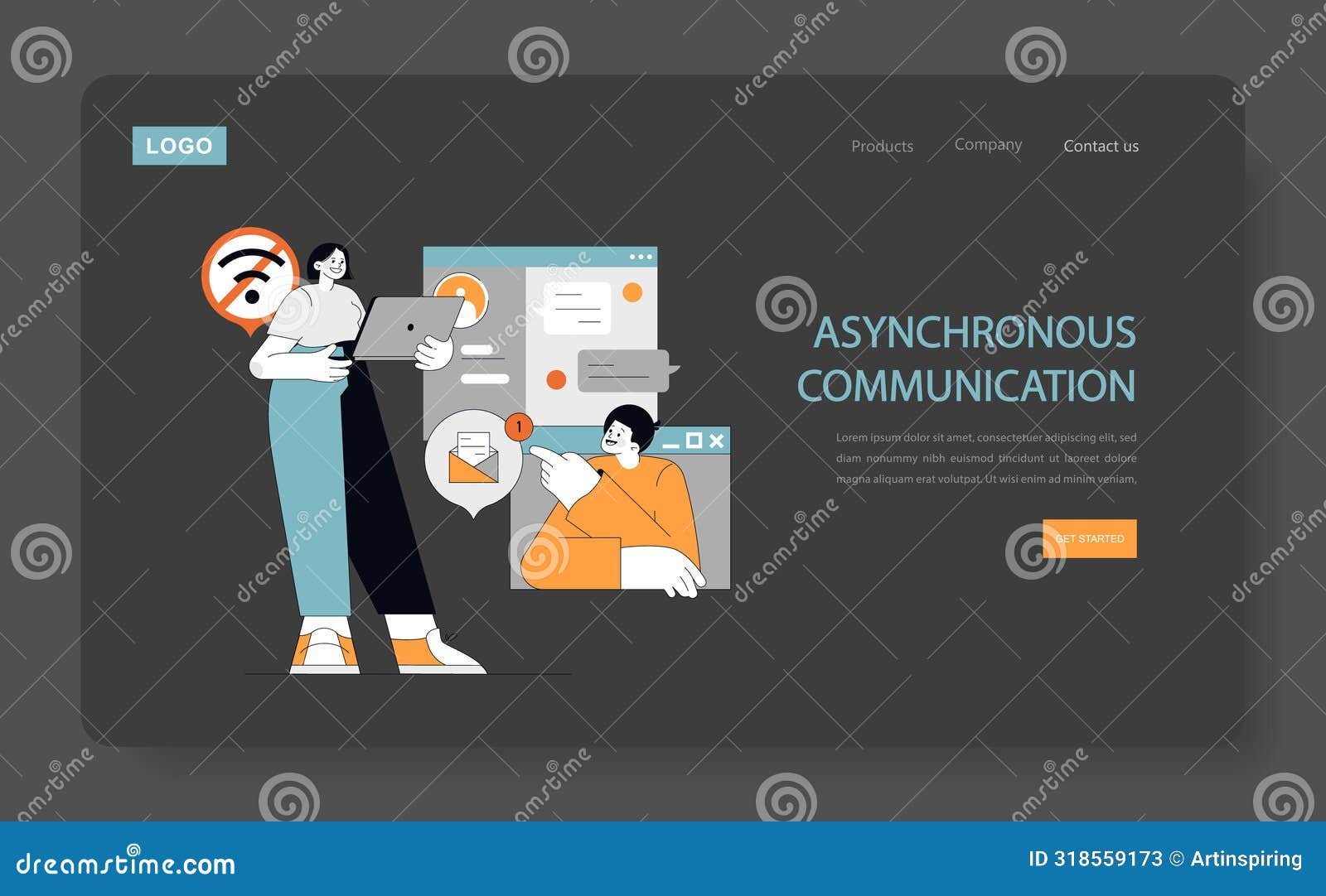 Hybrid Work Models Vector Illustration Stock Vector - Illustration of ...