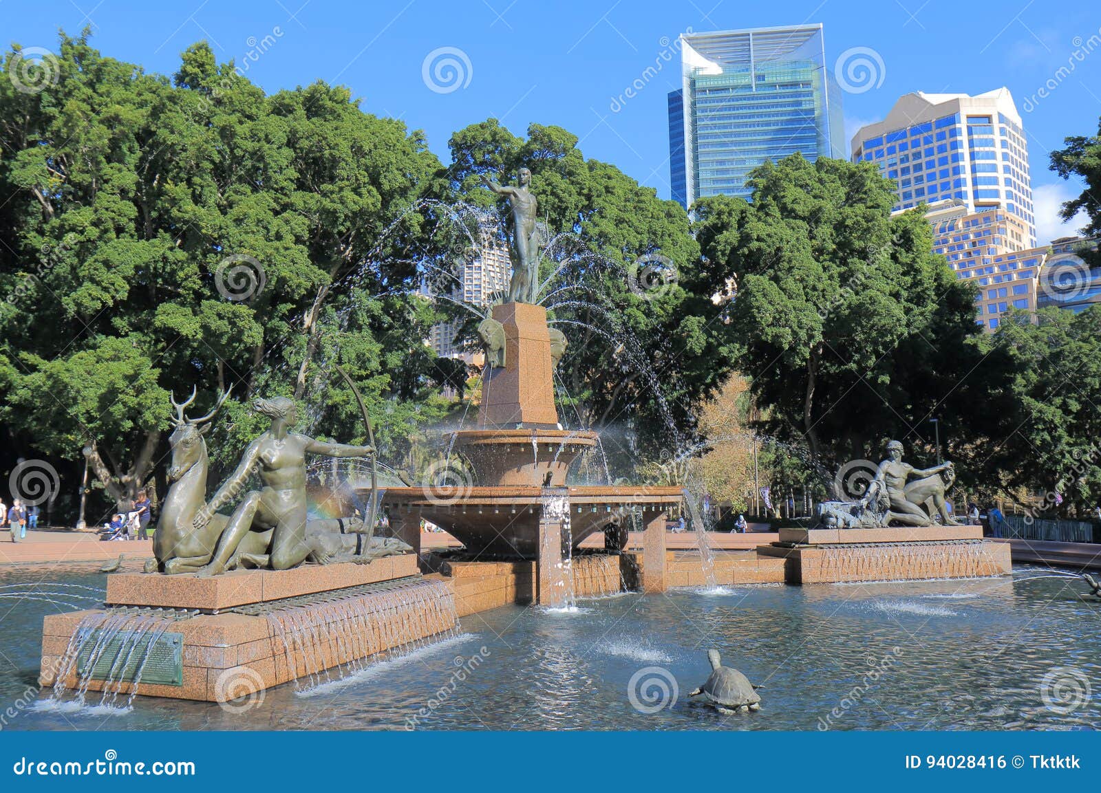 Hyde Park Cityscape Sydney Australia Stock Photo - Image of australia ...
