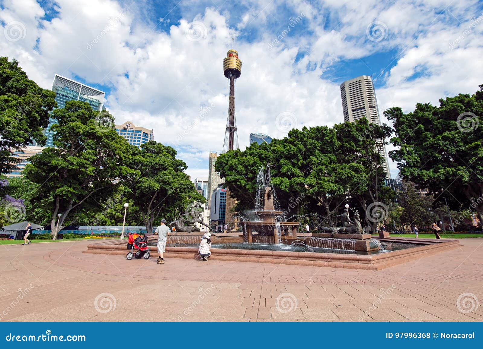 Hyde Park Sydney photo stock éditorial. Image du stationnement - 97996368