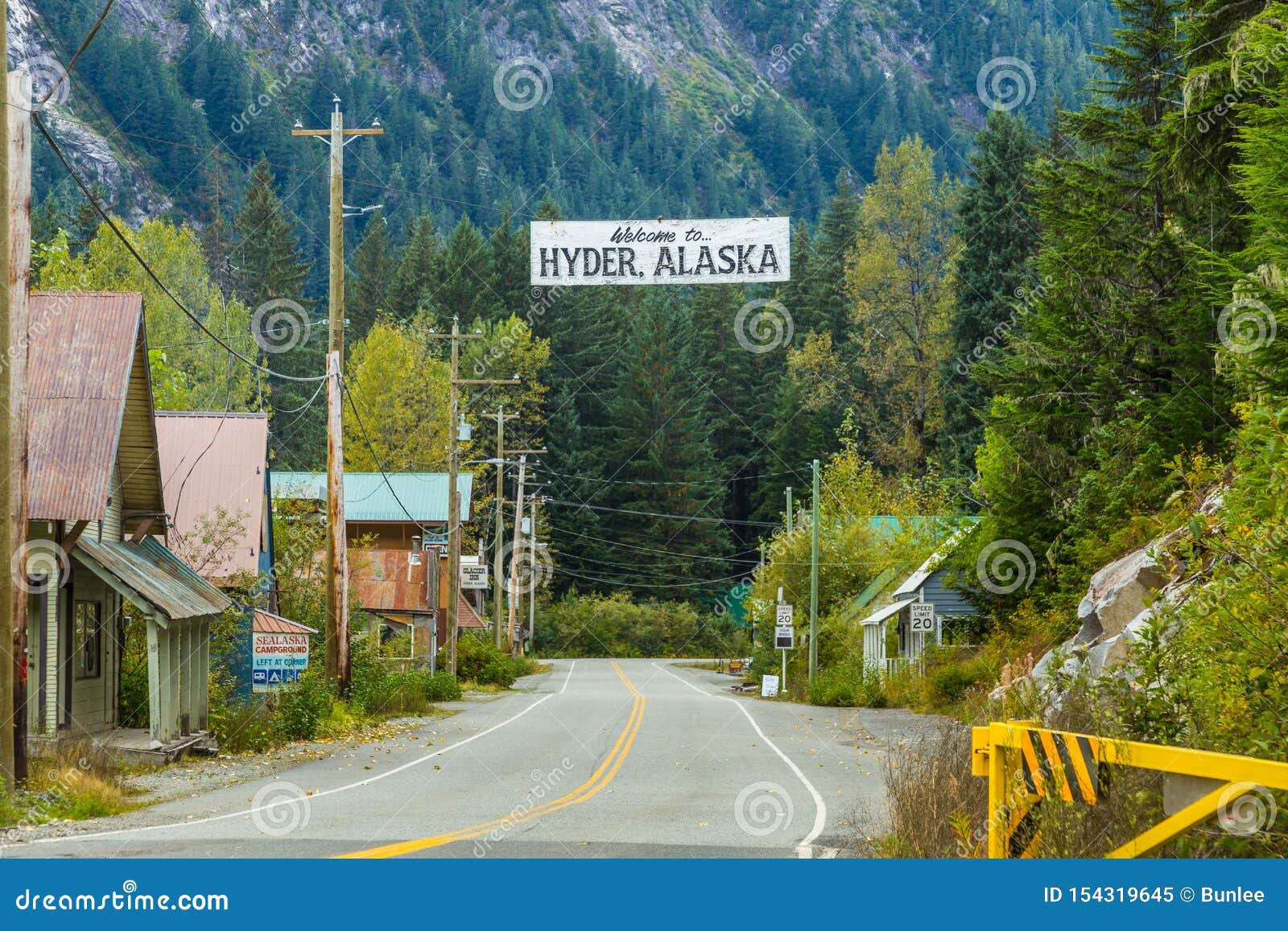 Hyder in Alaska, USA editorial image. Image of travelling - 154319645