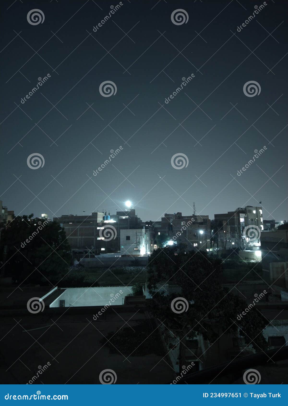 Hyderabad city at Night stock image. Image of morning - 234997651