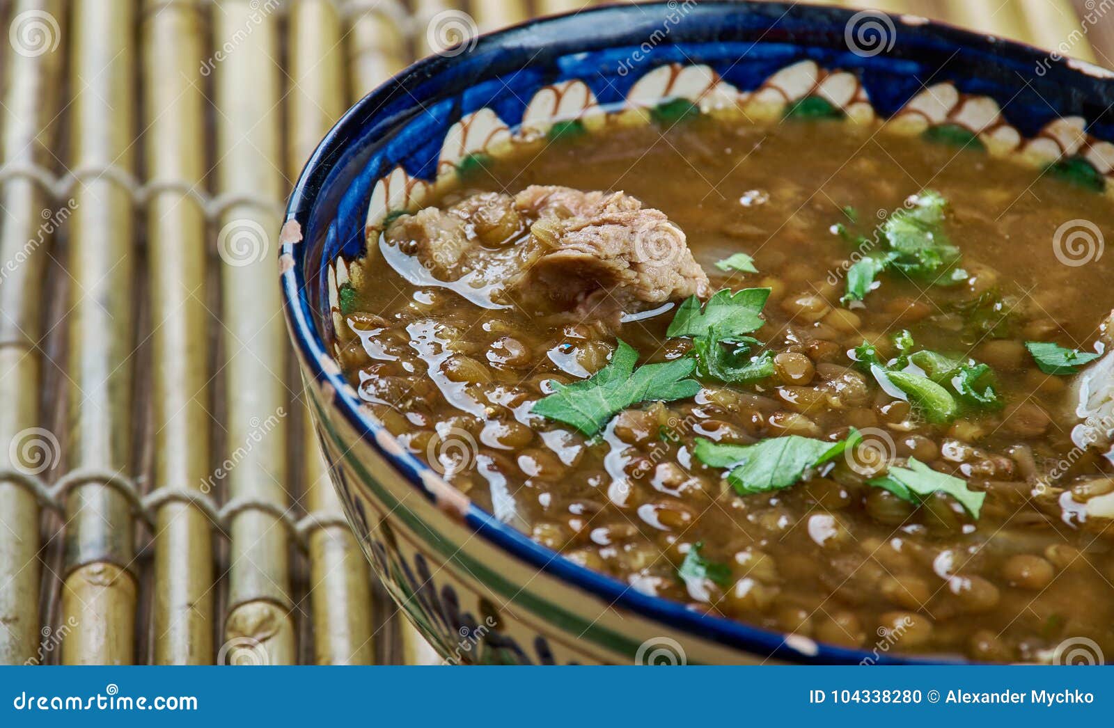 Hyderabad Daal Gosht photo stock. Image du indien, lentilles - 104338280