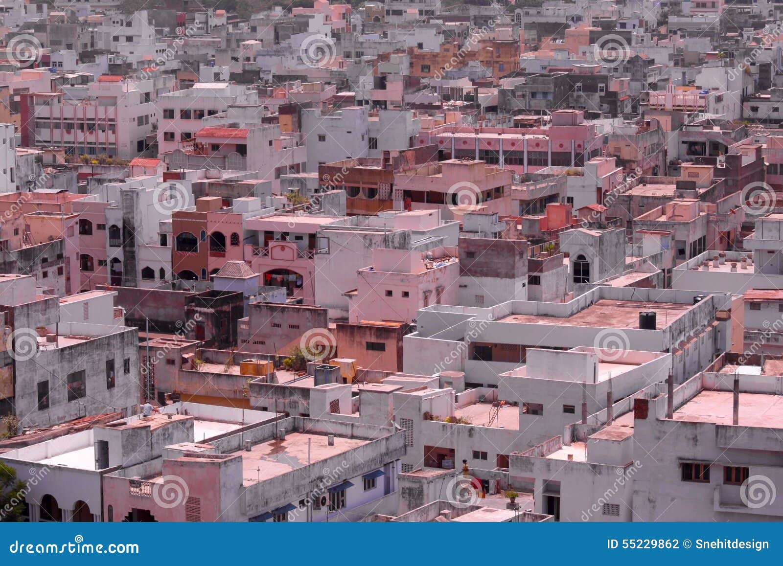 Hyderabad suburbs in India stock photo. Image of reflection - 55229862