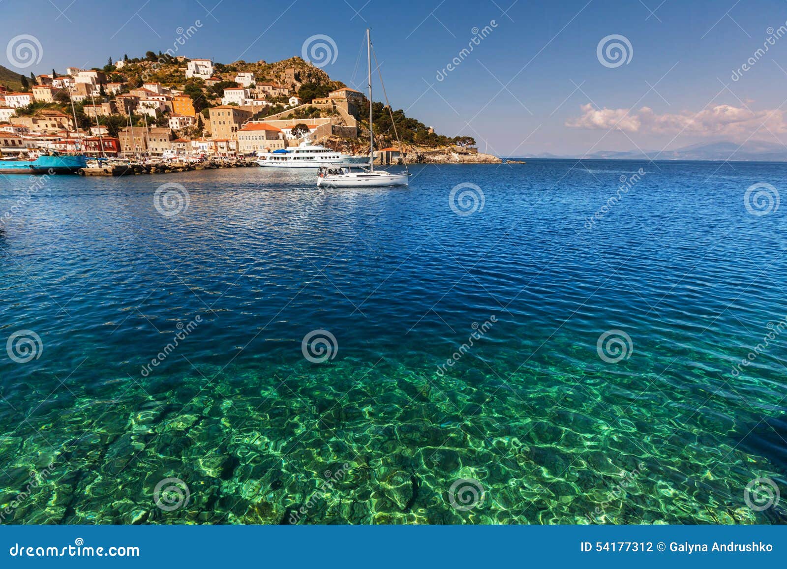 Hydra foto de archivo. Imagen de ilustrado, hidra, tarde - 54177312