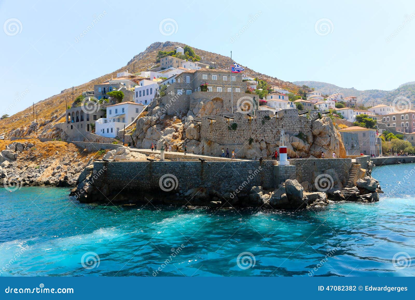 Hydra - Greece stock photo. Image of peloponnese, sailing - 47082382