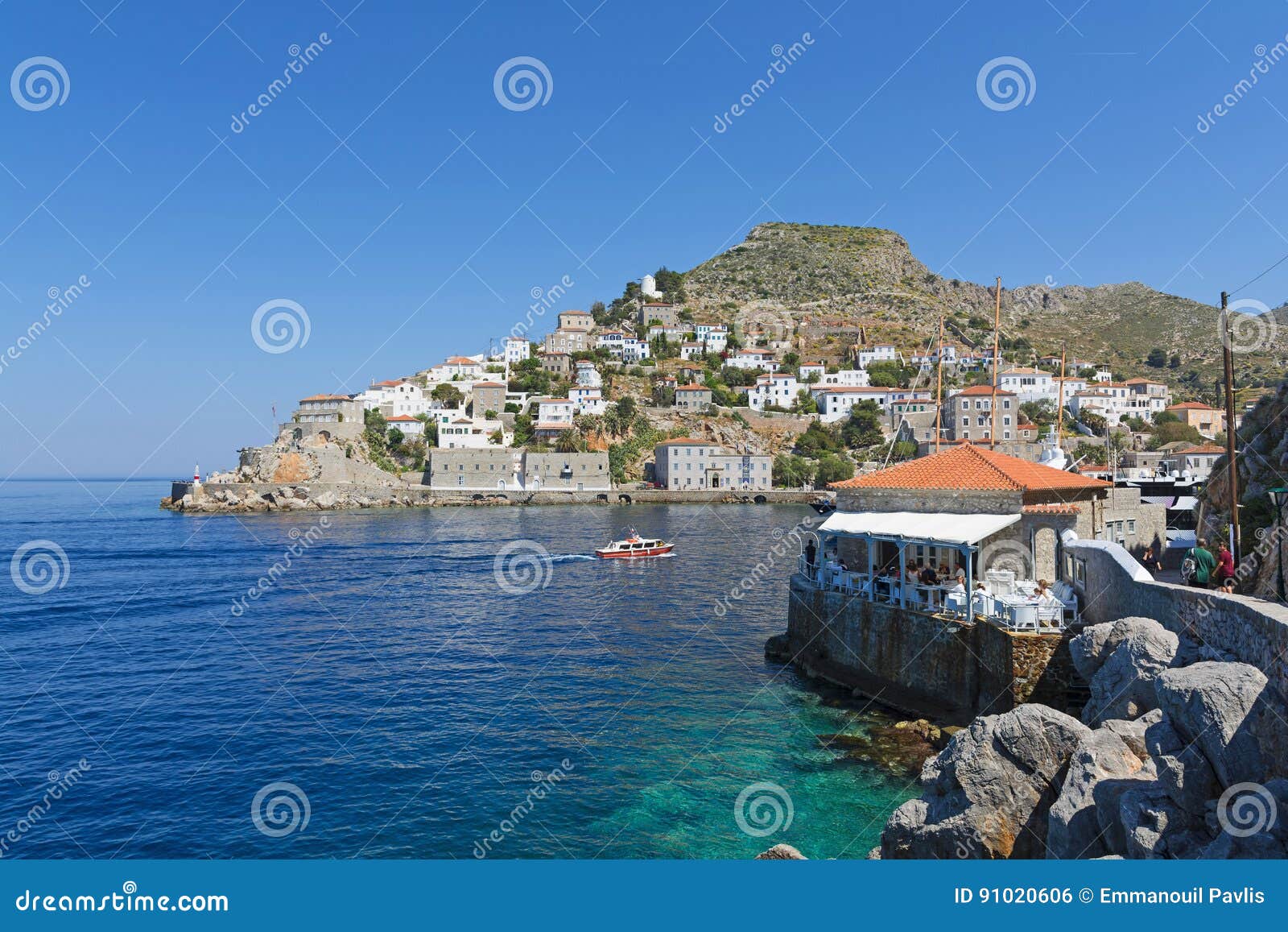 Hydra island, Greece editorial photo. Image of nature - 91020606