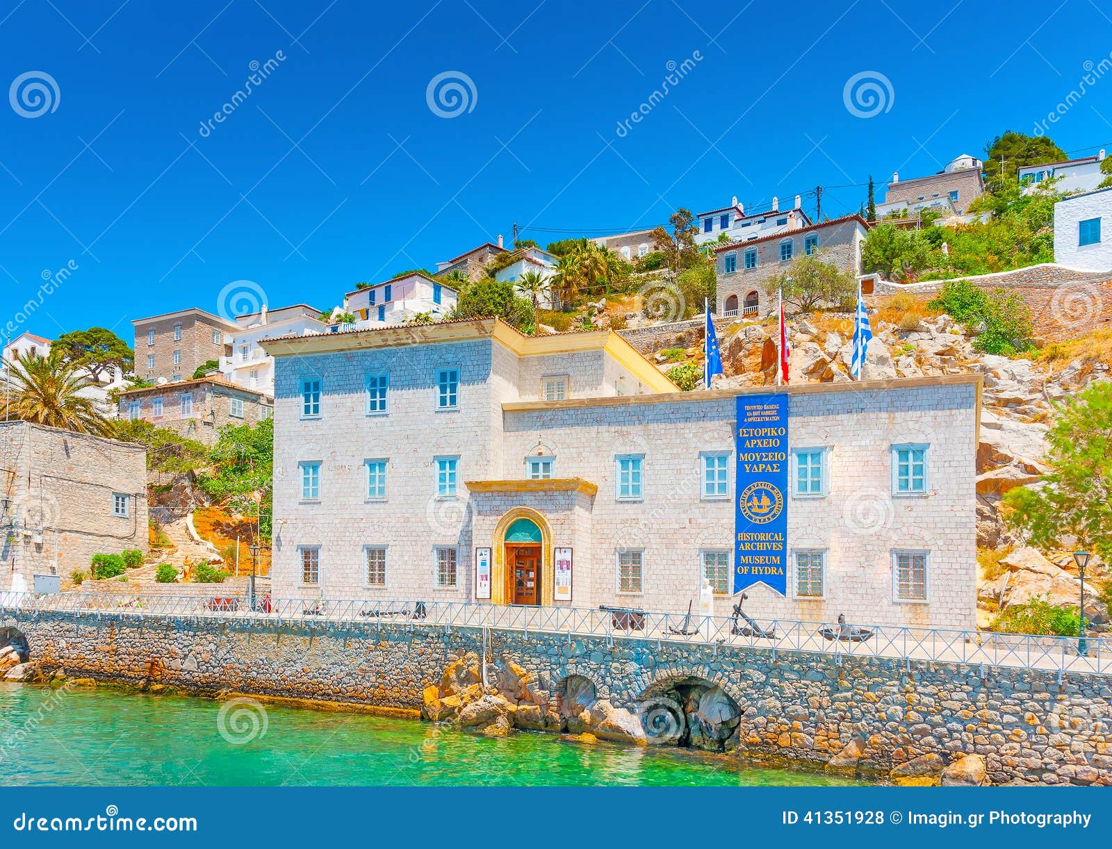 Hydra island editorial stock photo. Image of greece, artwork - 41351928