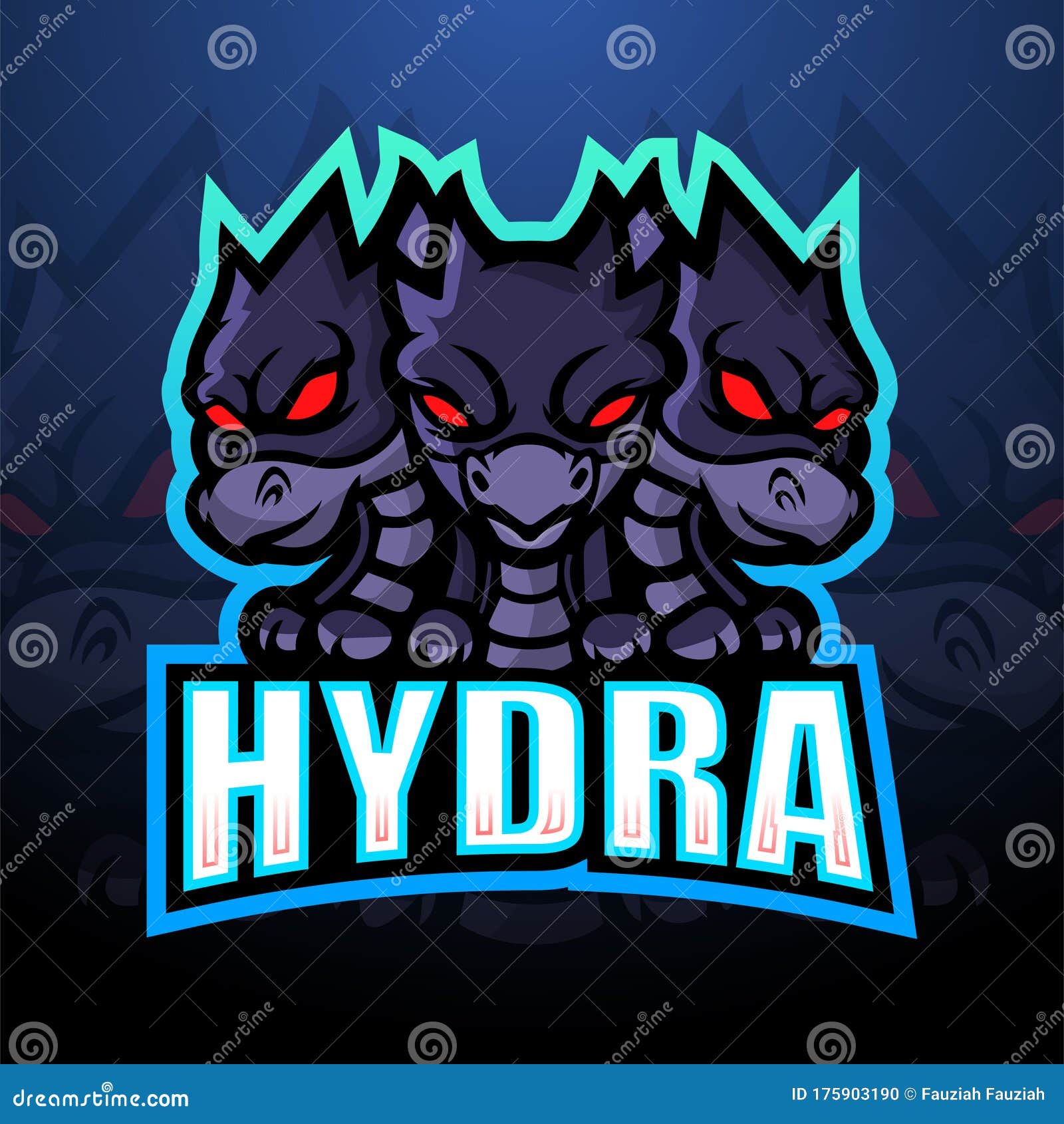 Little Hydra Cartoon Illustration BW Stock Photo | CartoonDealer.com ...