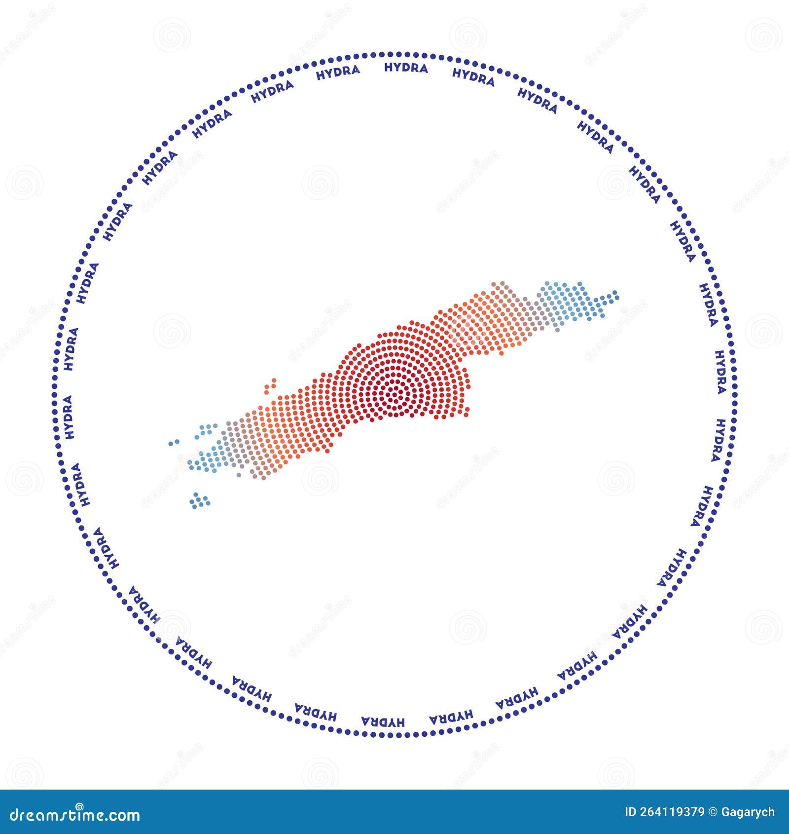 Hydra Tech Map. Vector Illustration | CartoonDealer.com #170674200