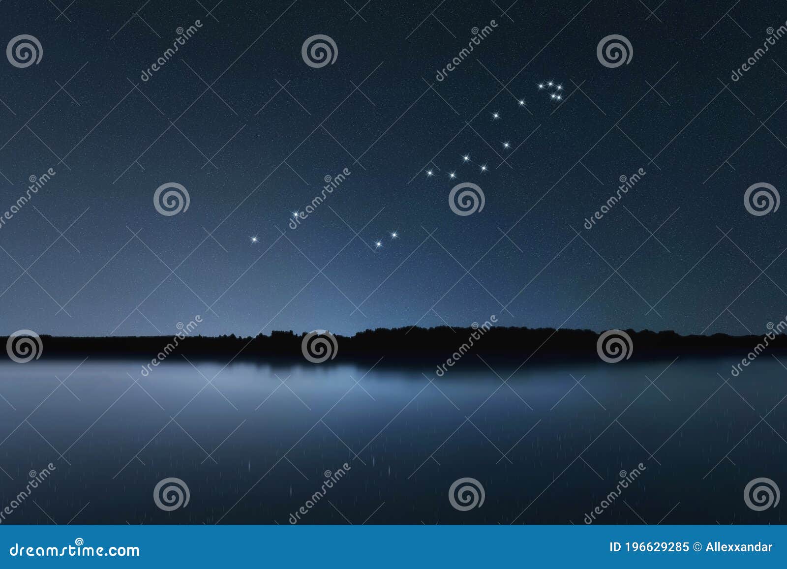 Hydra Star Constellation, Night Sky, Cluster of Stars, Deep Space, Sea ...