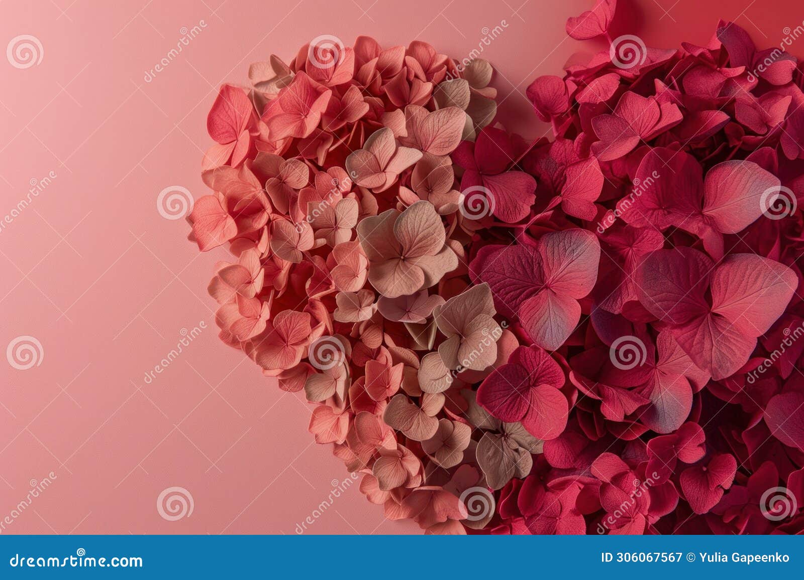 Hydrangea Heart Collage Canvas Print Stock Image - Image of wall ...
