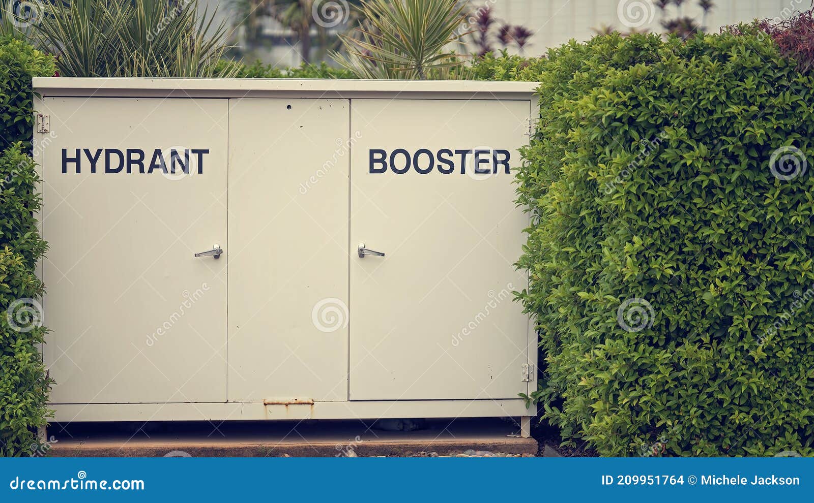 Hydrant Booster Housing in Case of Fire Stock Photo - Image of booster ...