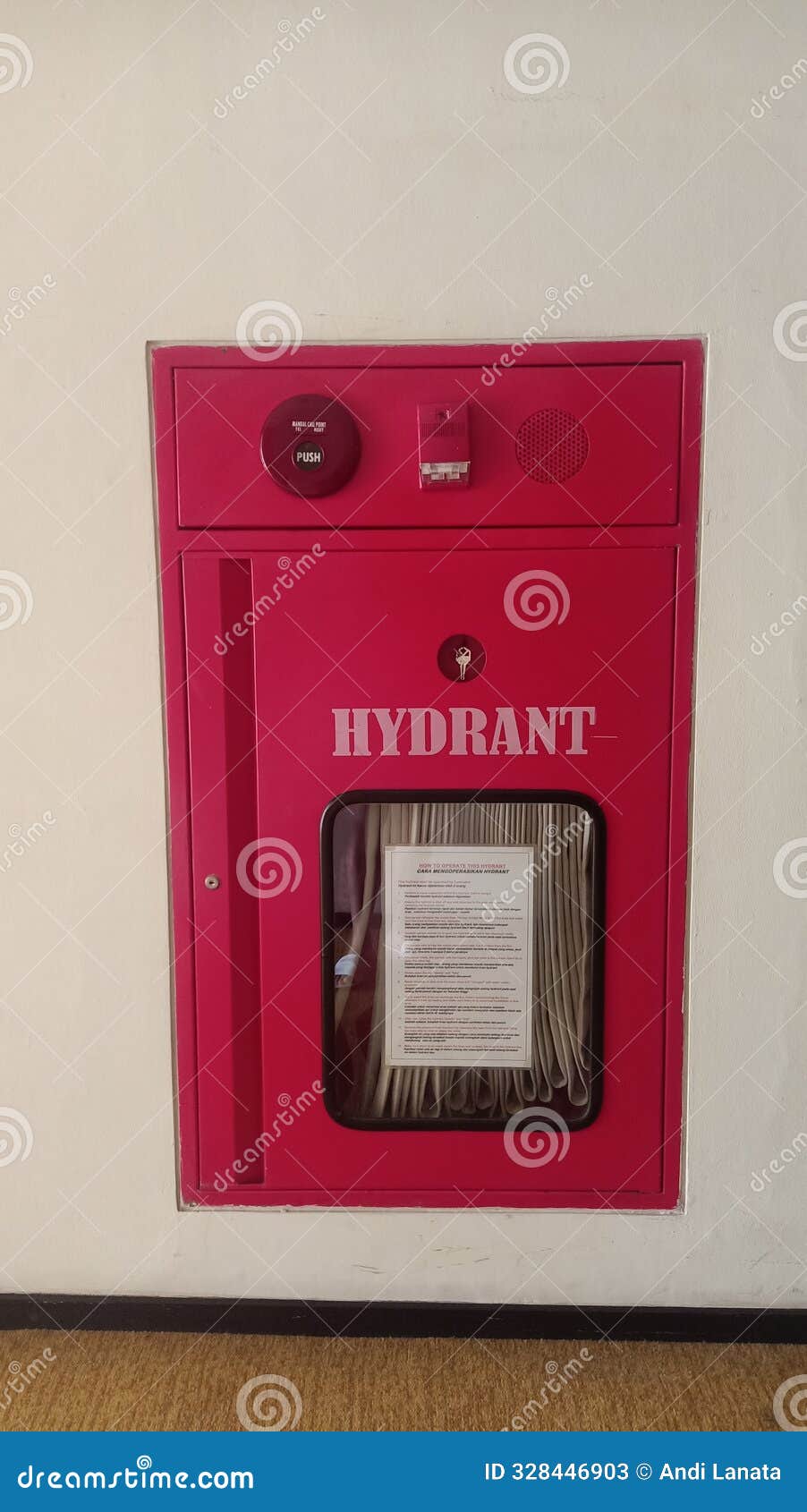 Hydrant Emergency Equipment in a Building Stock Image - Image of door ...