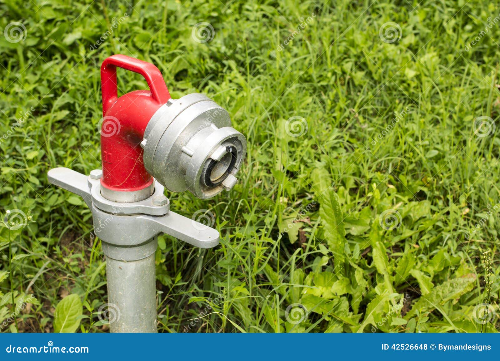 Hydrant in the grass stock photo. Image of outside, protection - 42526648