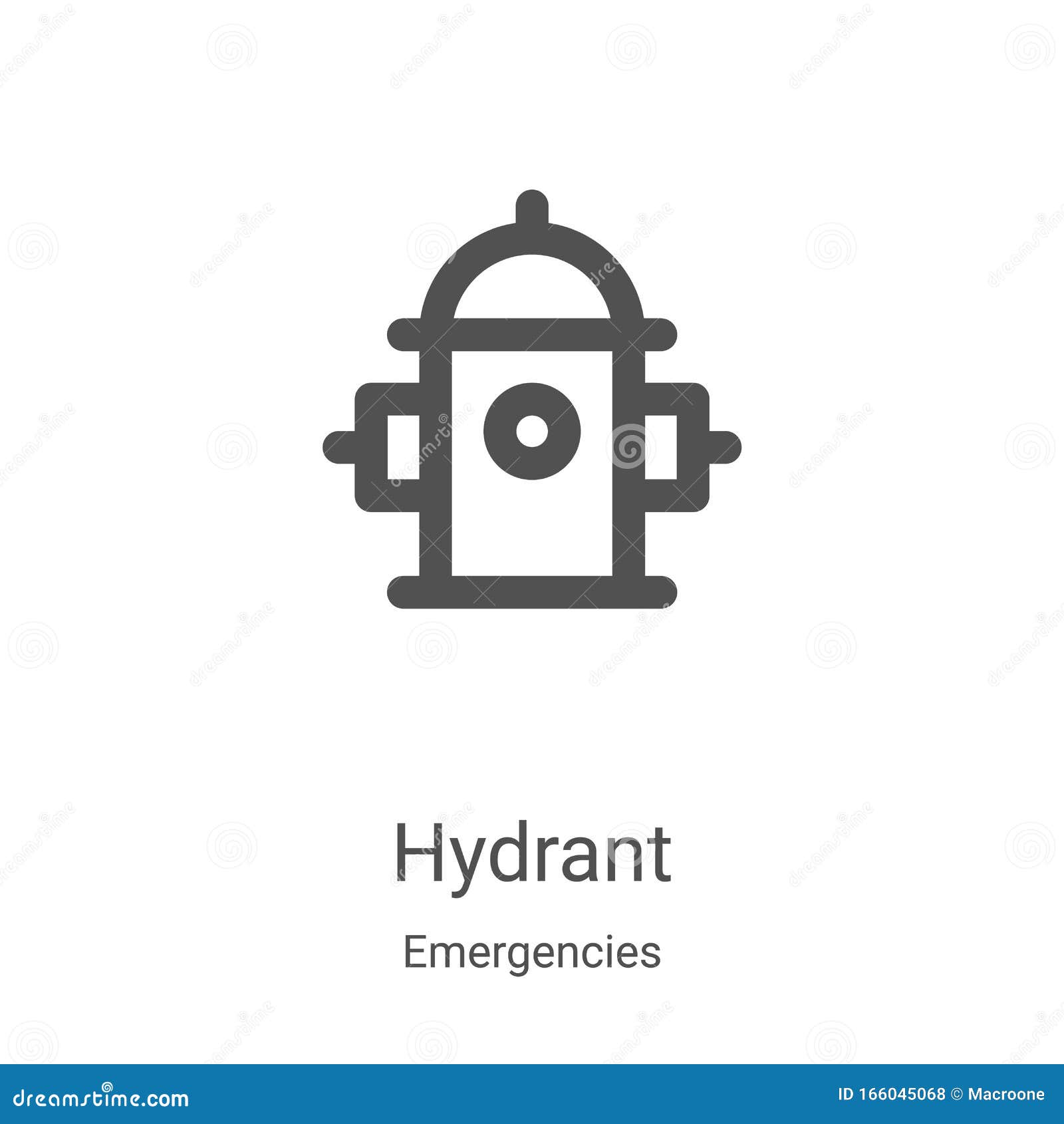 Hydrant Icon Vector From Emergencies Collection. Thin Line Hydrant ...