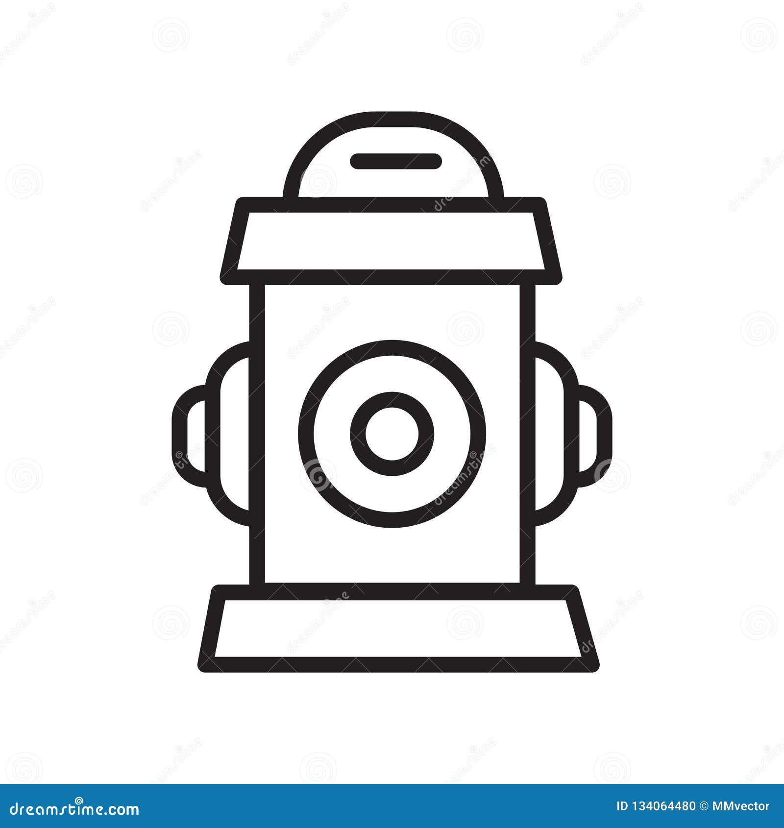 Hydrant Icon Vector Isolated on White Background, Hydrant Sign , Linear ...