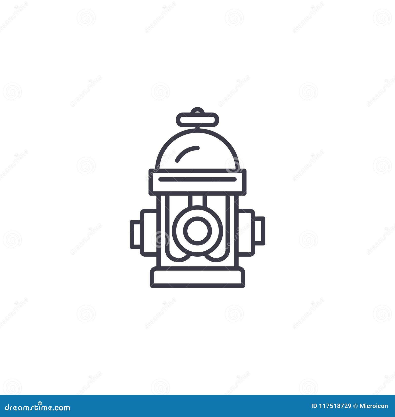 Hydrant Linear Icon Concept. Hydrant Line Vector Sign, Symbol ...