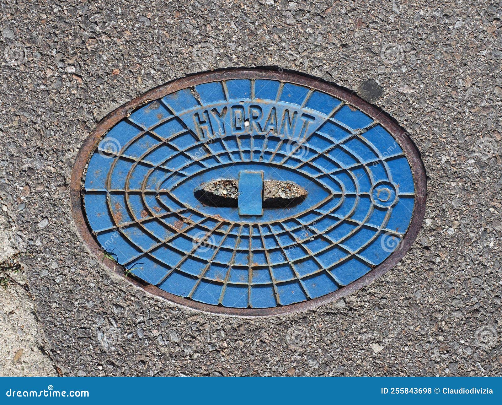 Hydrant manhole detail stock photo. Image of detail - 255843698