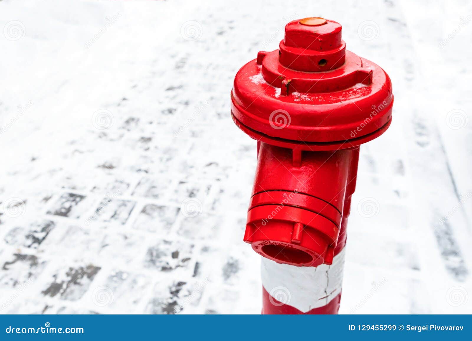 Hydrant Red Bright on a White Background Fire Safety Base Base Design ...
