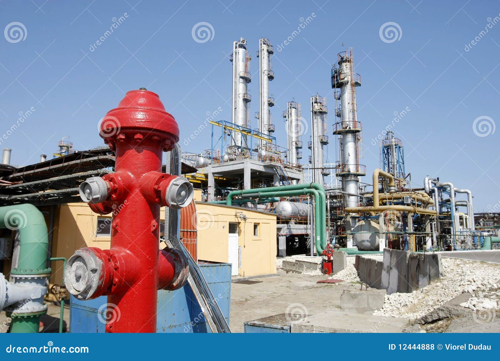 Hydrant in a refinery stock photo. Image of chemical - 12444888
