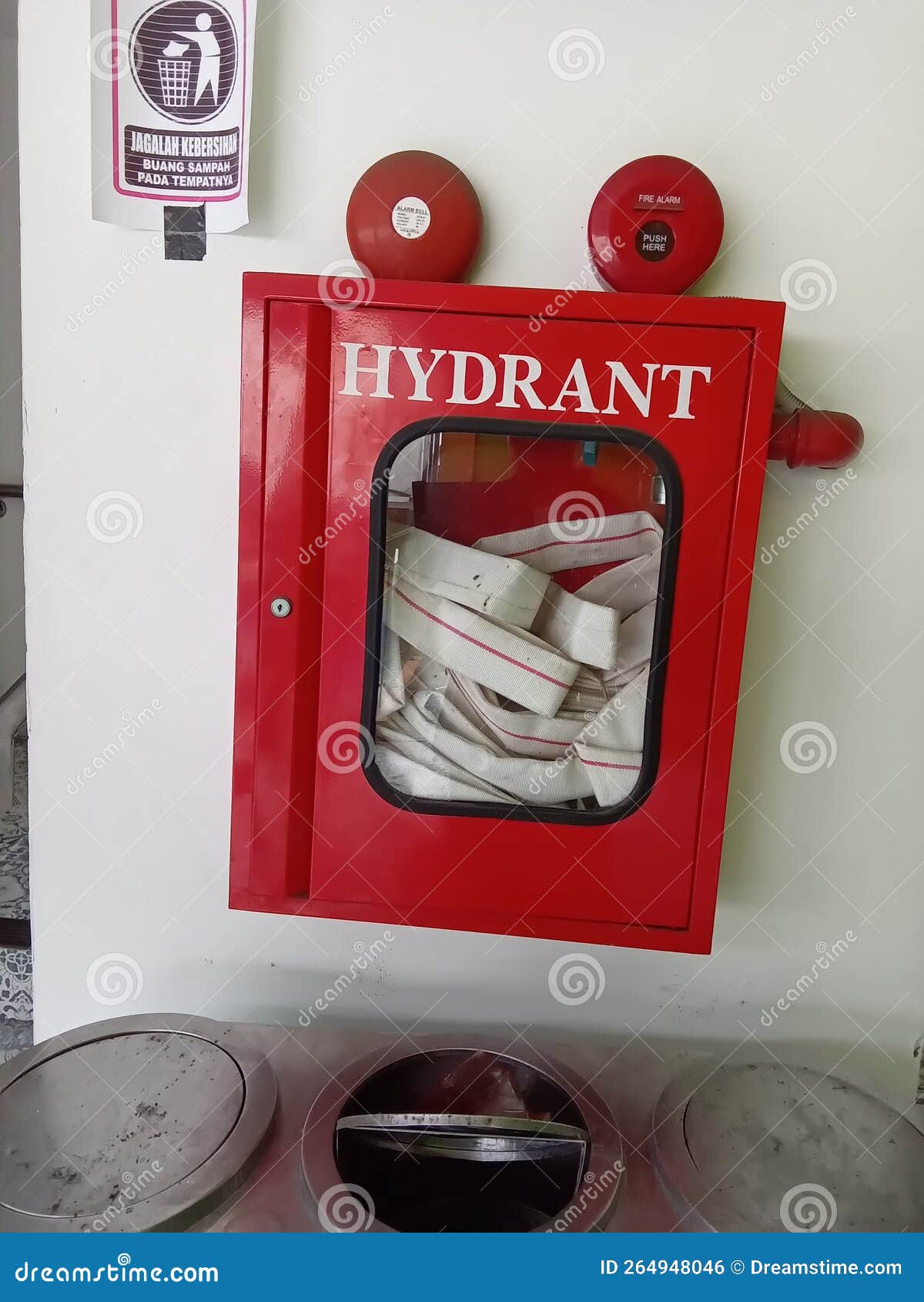 Hydrant for Safety Building Stock Photo - Image of room, wall: 264948046