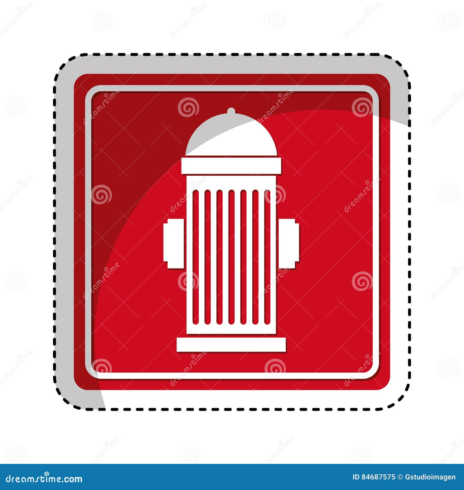 Hydrant sign isolated icon stock illustration. Illustration of safe ...