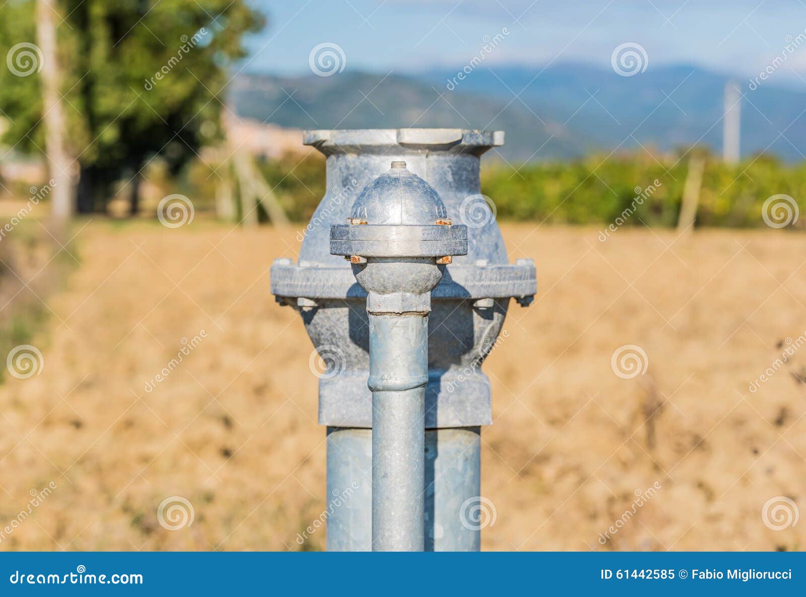 Hydrant To Irrigate the Fields Stock Image - Image of attack, turn ...