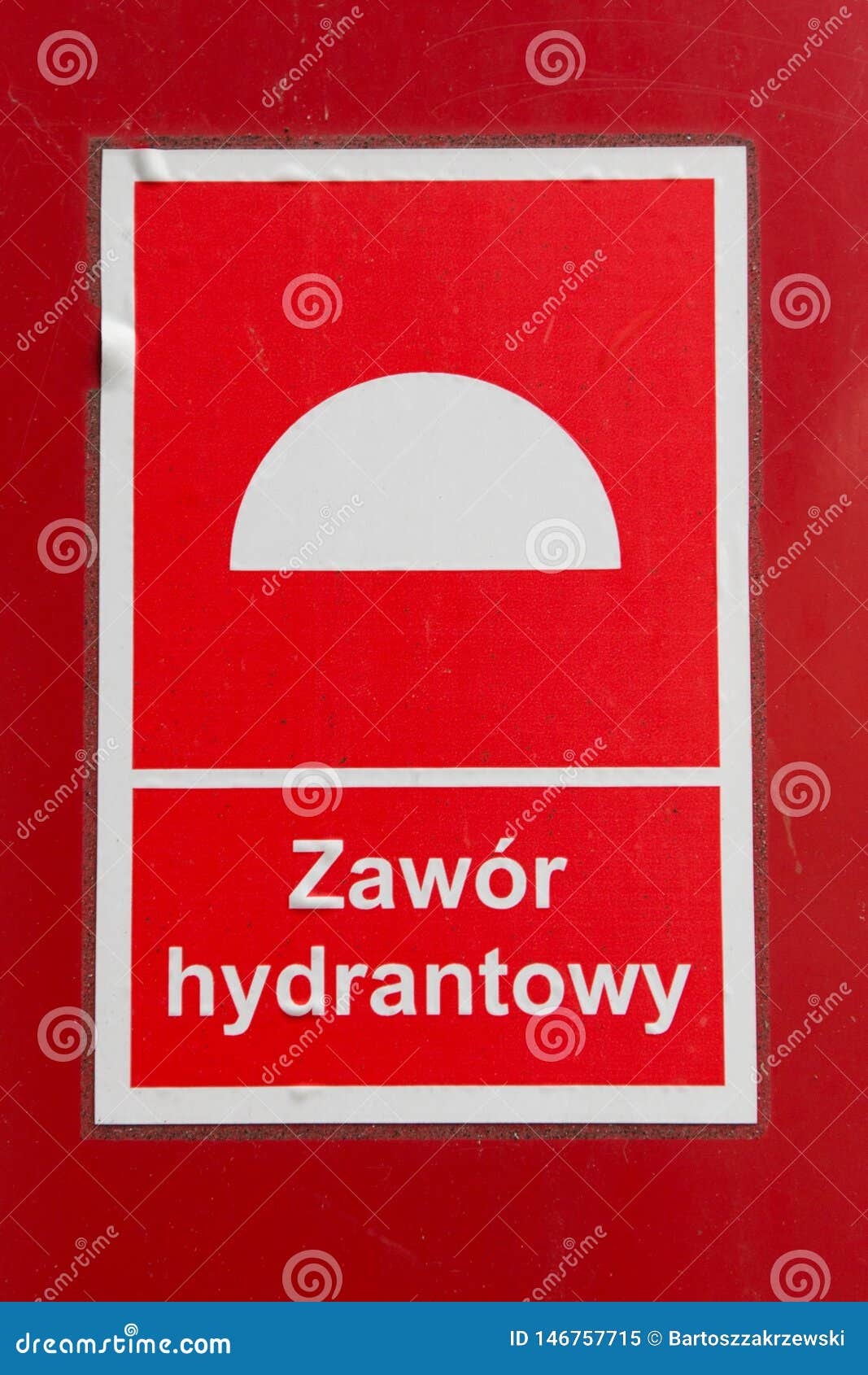 The Hydrant Valve Sign in Polish Stock Image - Image of marker ...