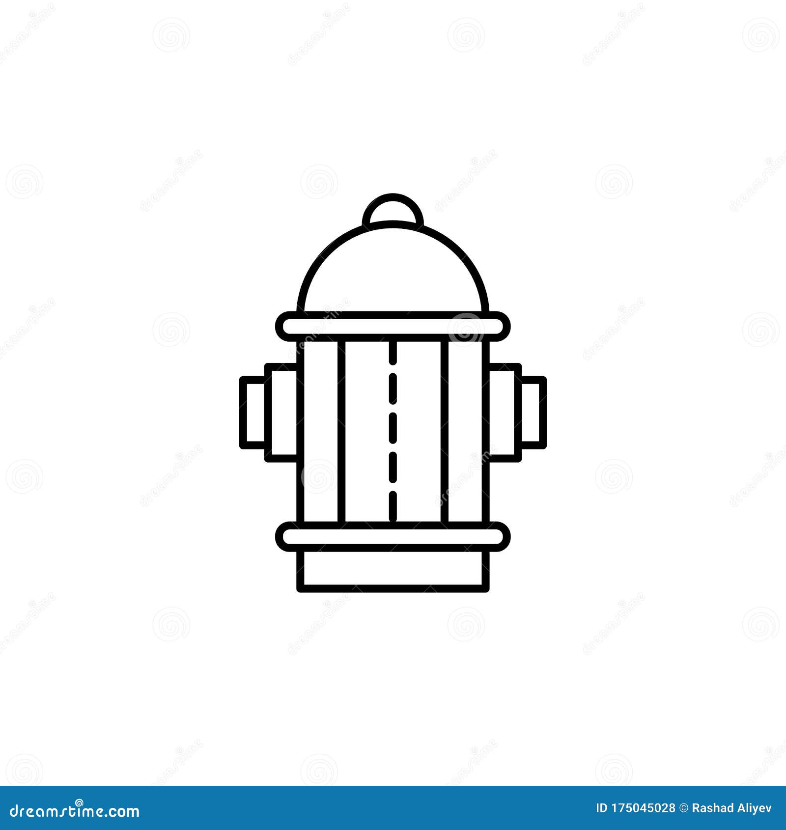 Hydrant, Water Icon. Simple Line, Outline Vector Elements of Safety at ...