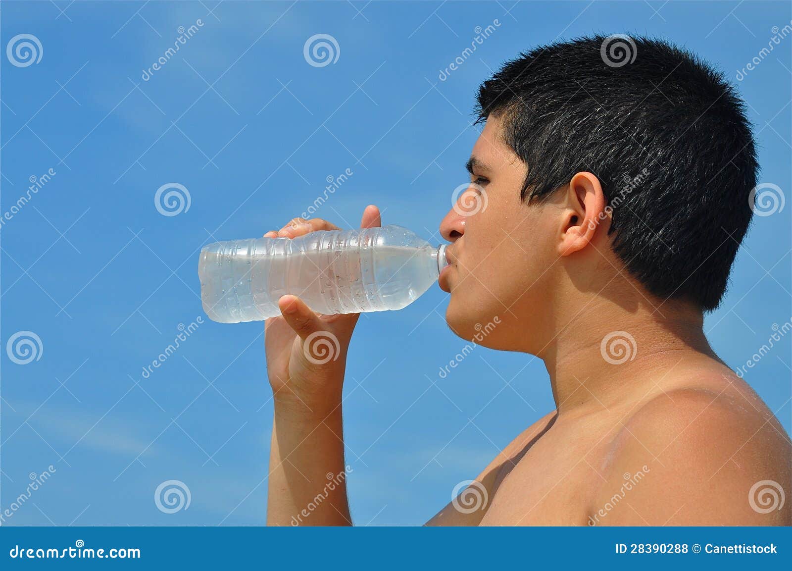 Hydration stock photo. Image of drinker, drinking, hispanic - 28390288