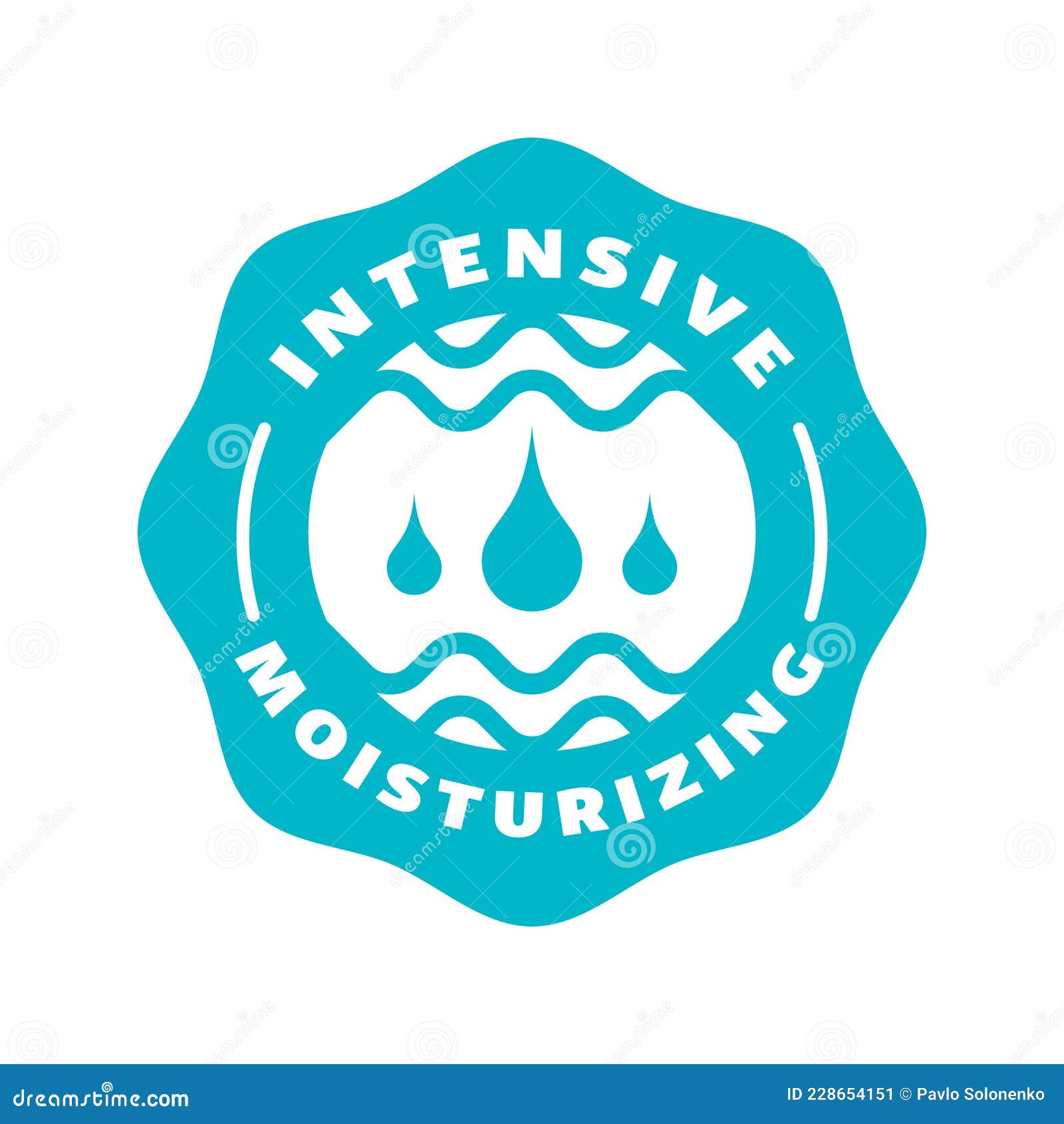 Hydration Moisturizer Icon, Moisturizing Water Drop Vector Logo. Stock ...