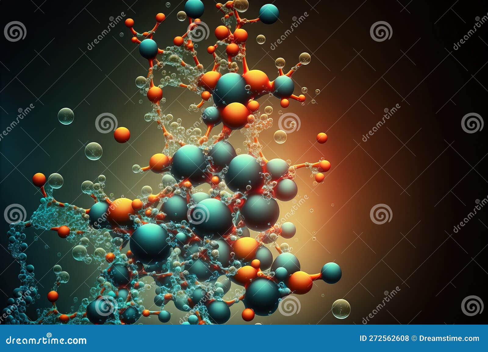 Hydration. NaCl Water Molecules Biology, Physics, and Chemistry Stock ...
