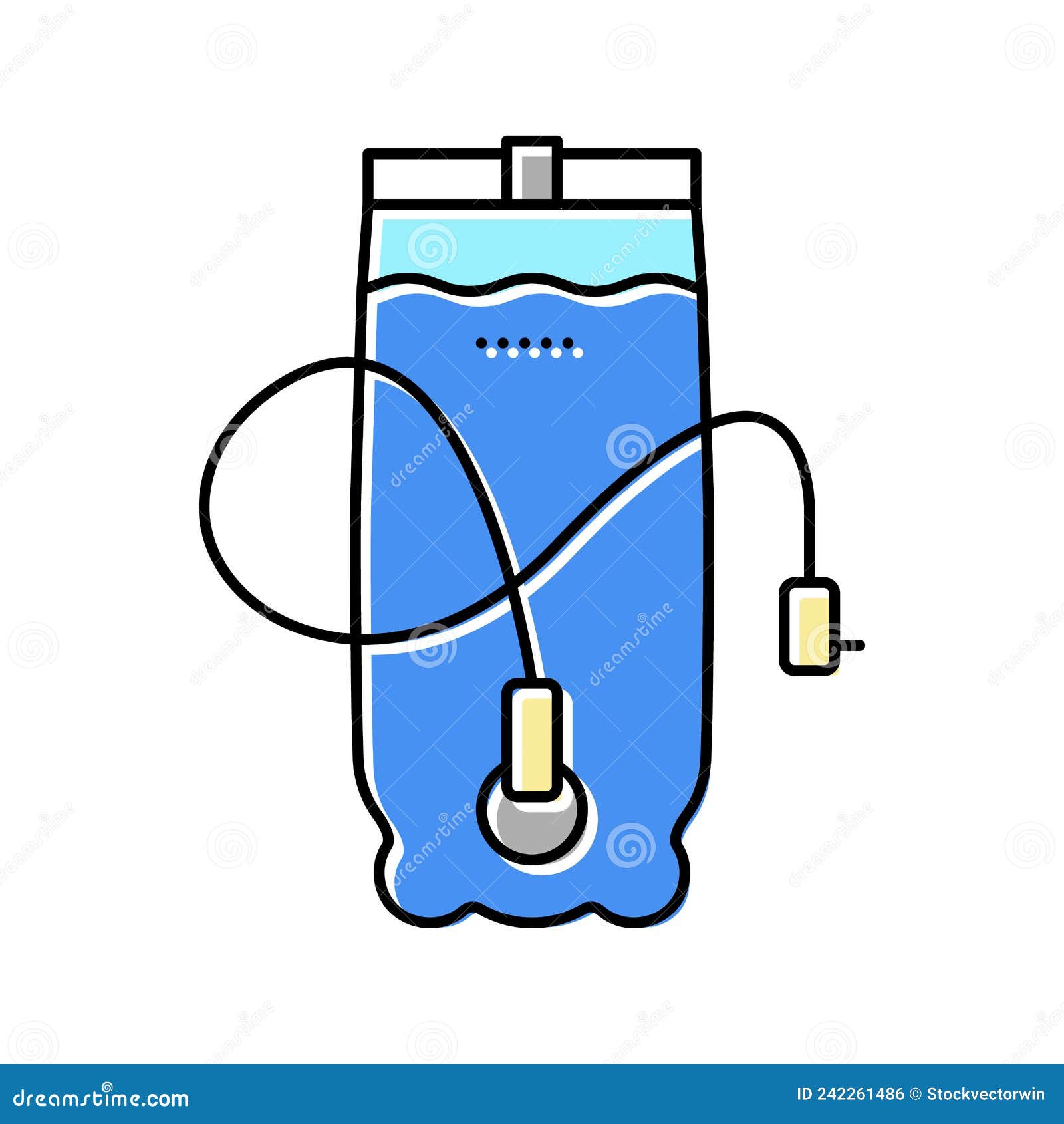 Hydration Pack Color Icon Vector Illustration Stock Vector ...