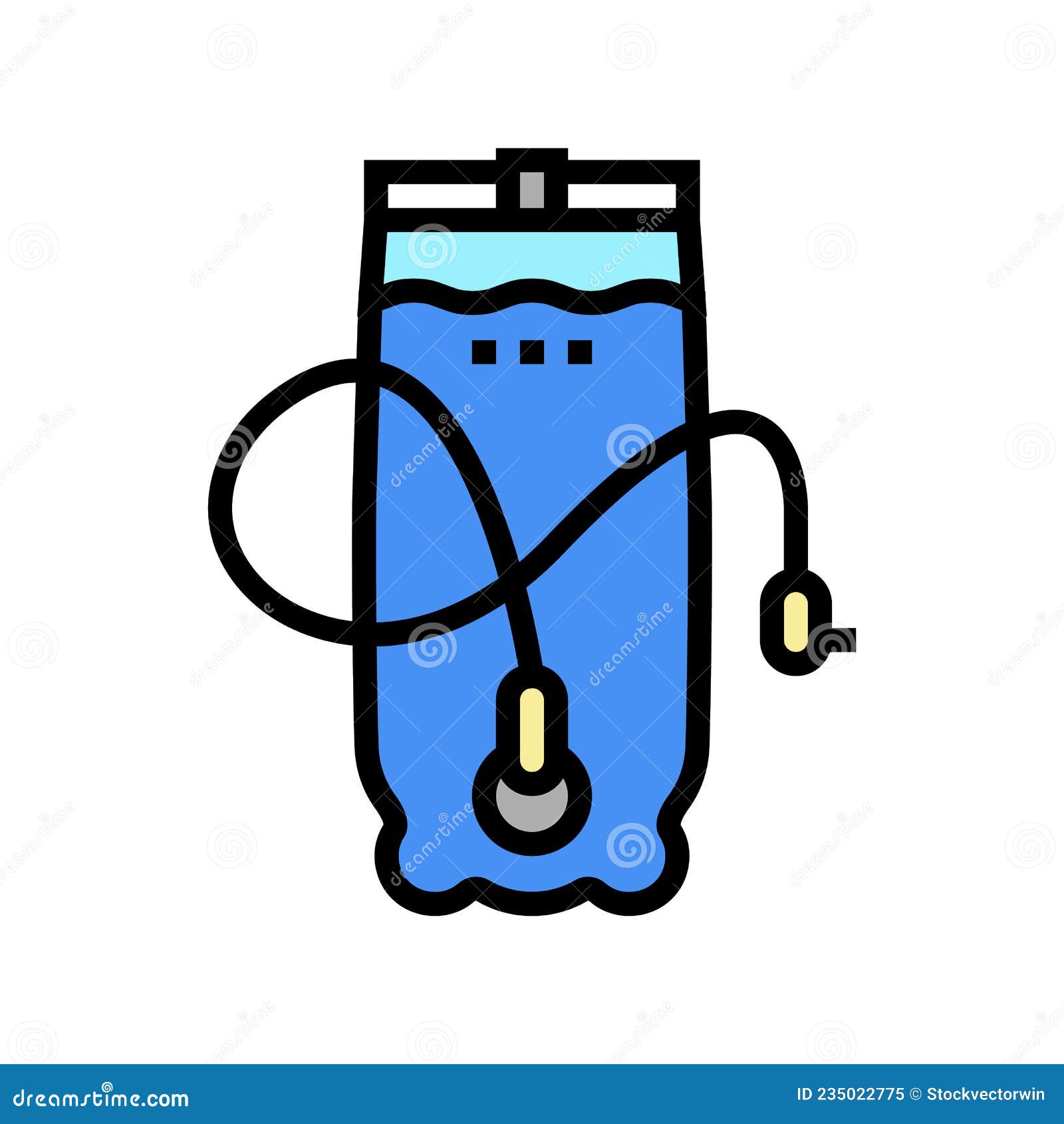 Hydration Pack Color Icon Vector Illustration Stock Vector ...