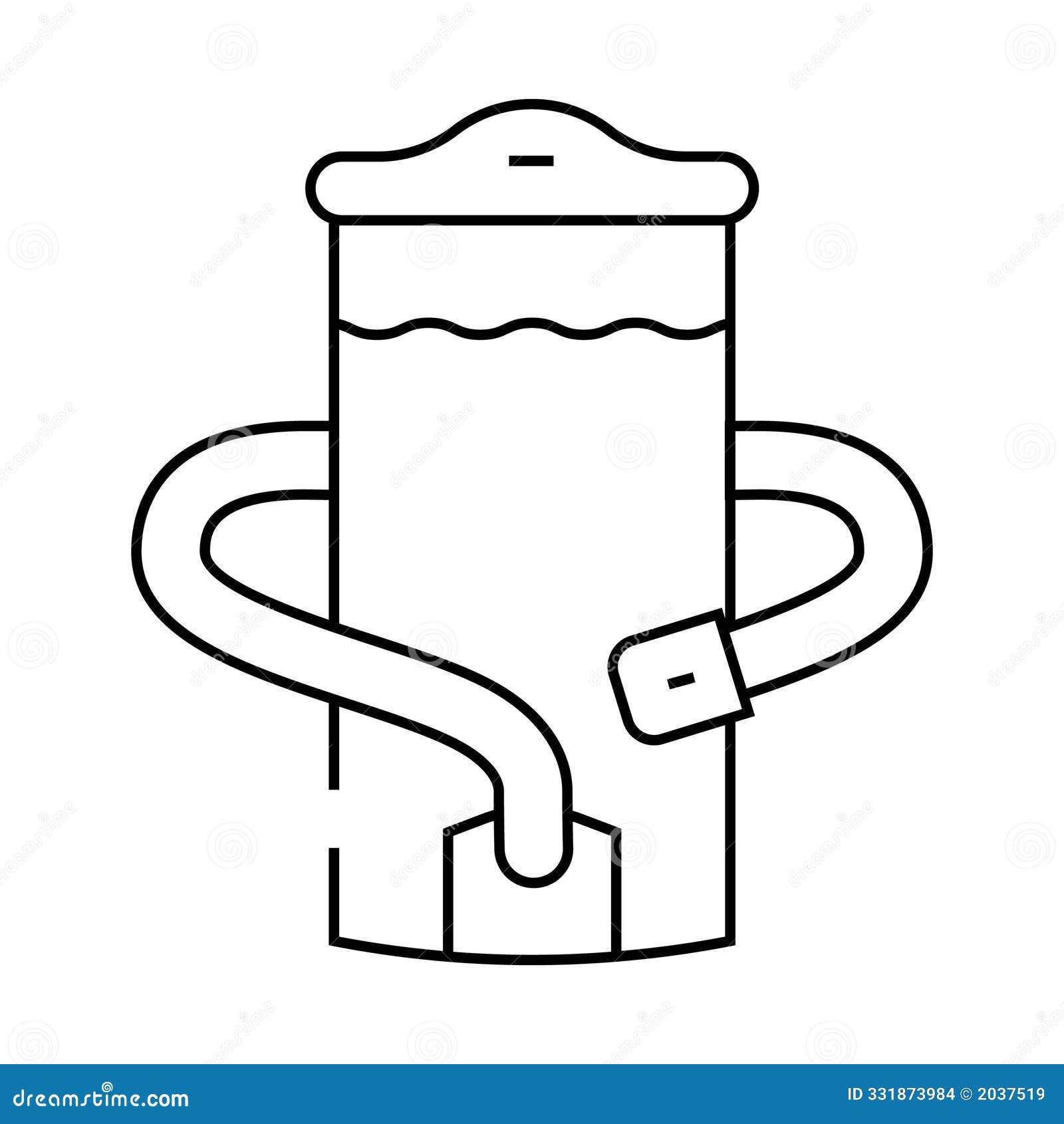 Hydration Icon Vector From Body Parts Collection. Thin Line Hydration ...