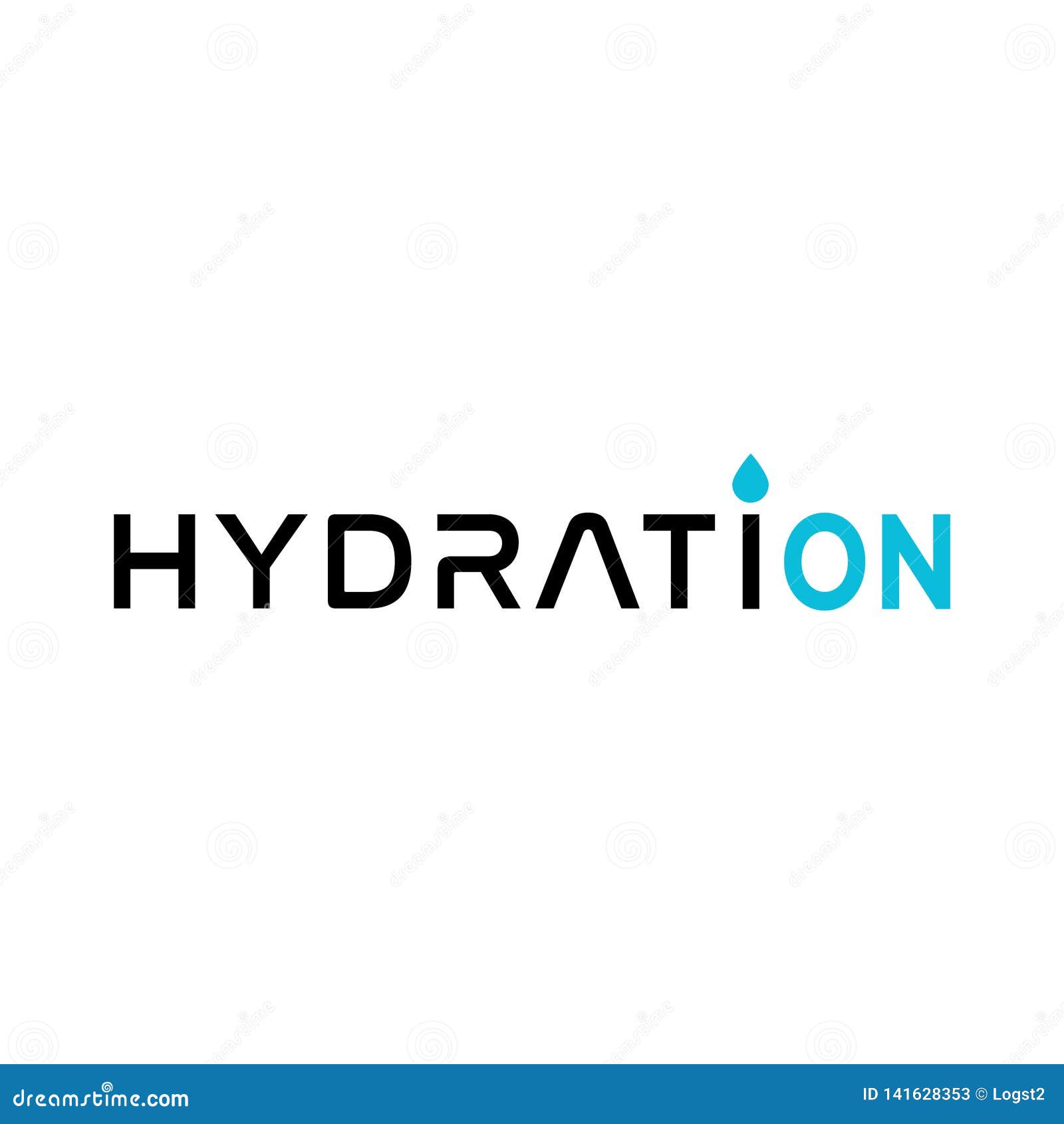 Hydration vector logo stock vector. Illustration of outline - 141628353