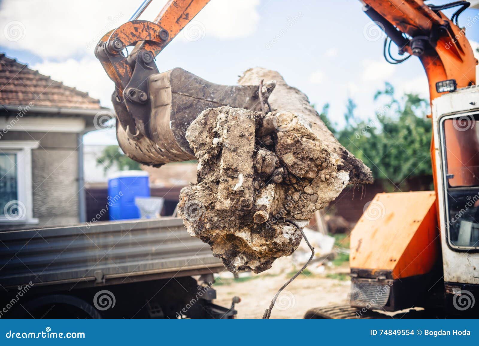 Loading A Bulldozer Royalty-Free Stock Photo | CartoonDealer.com #3391953