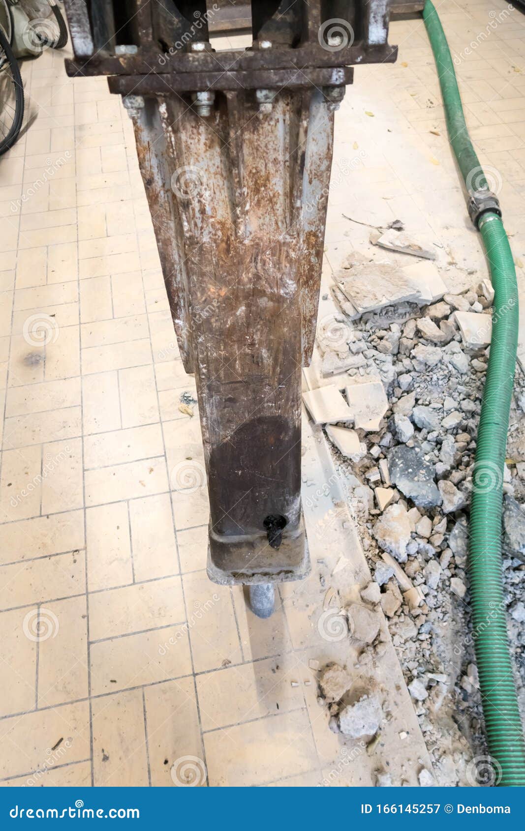 Hydraulic Breakers for Excavator Stock Image - Image of hammer, bucket ...