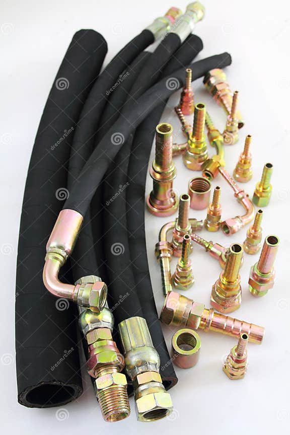 Hydraulic connection. stock photo. Image of ferrule, line - 34715078