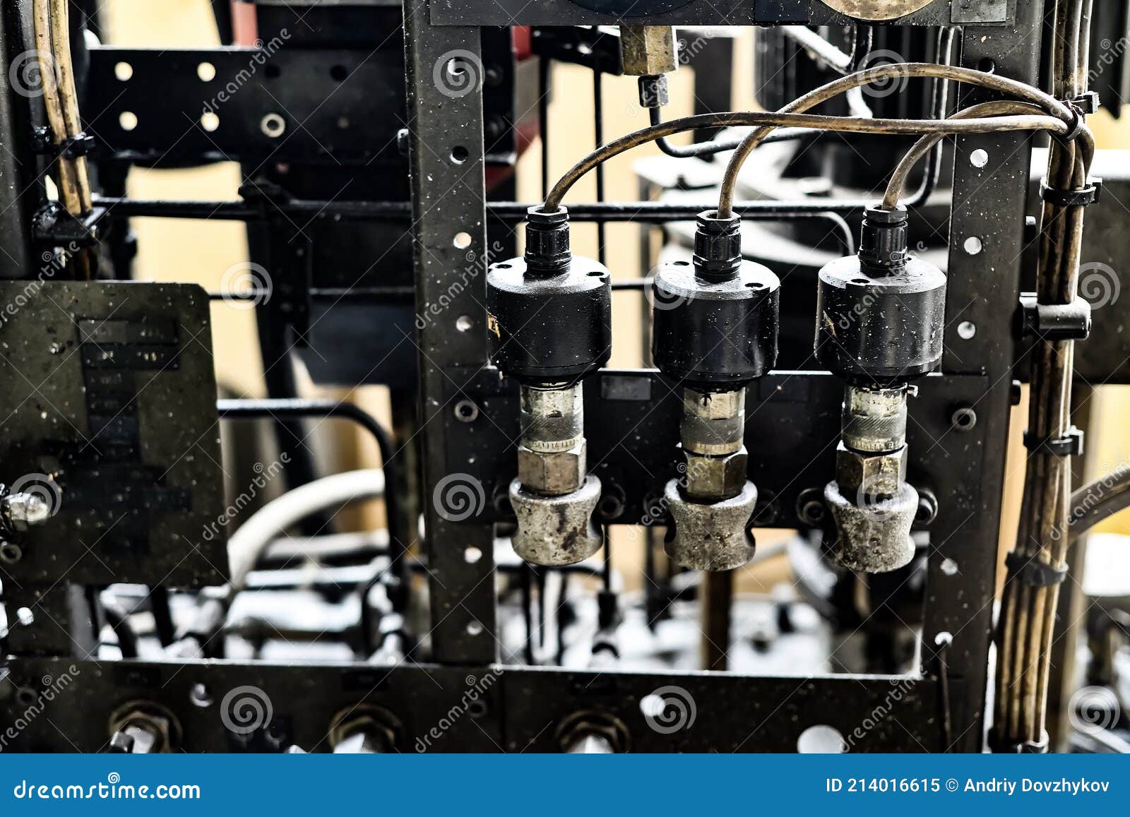 Hydraulic Control System for Machine Tool Mechanics Stock Image - Image ...