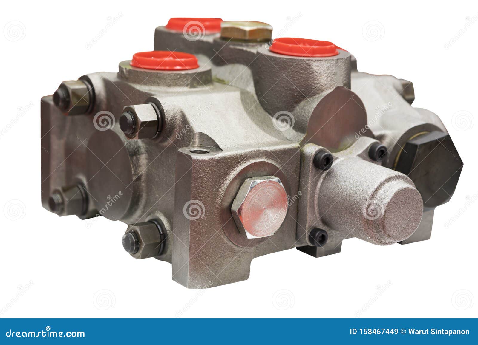 Hydraulic Control Valve Unit for Evaculator Stock Image - Image of ...
