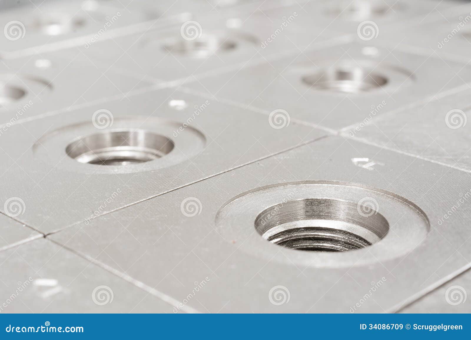 Hydraulic Custom Manifolds stock image. Image of metallic - 34086709