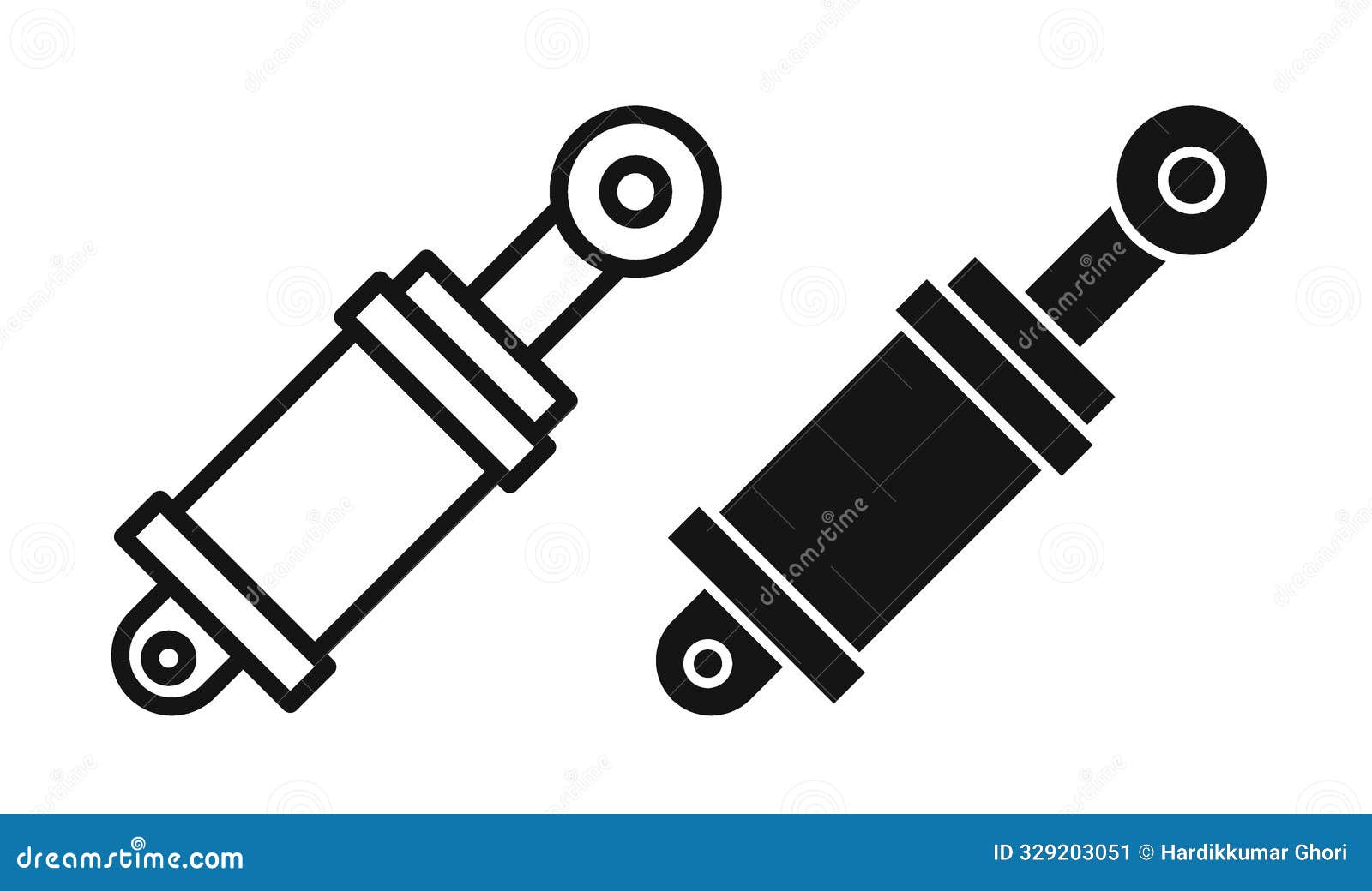 Hydraulic Cylinder Cartoon Vector | CartoonDealer.com #11333163