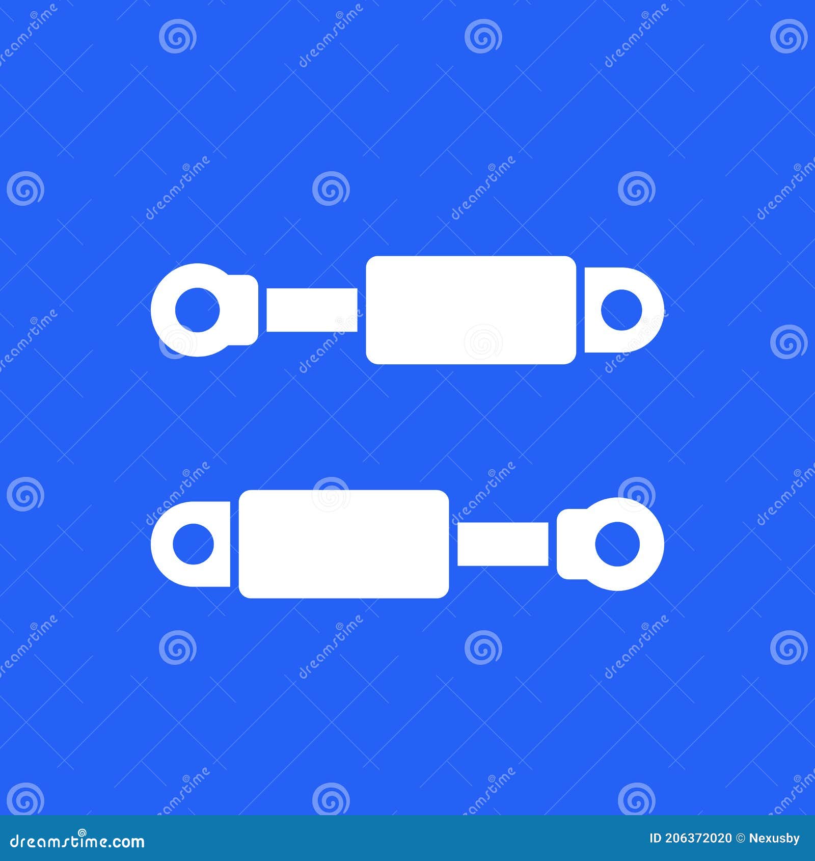 Hydraulic Cylinders Icon, Vector Design Stock Illustration ...