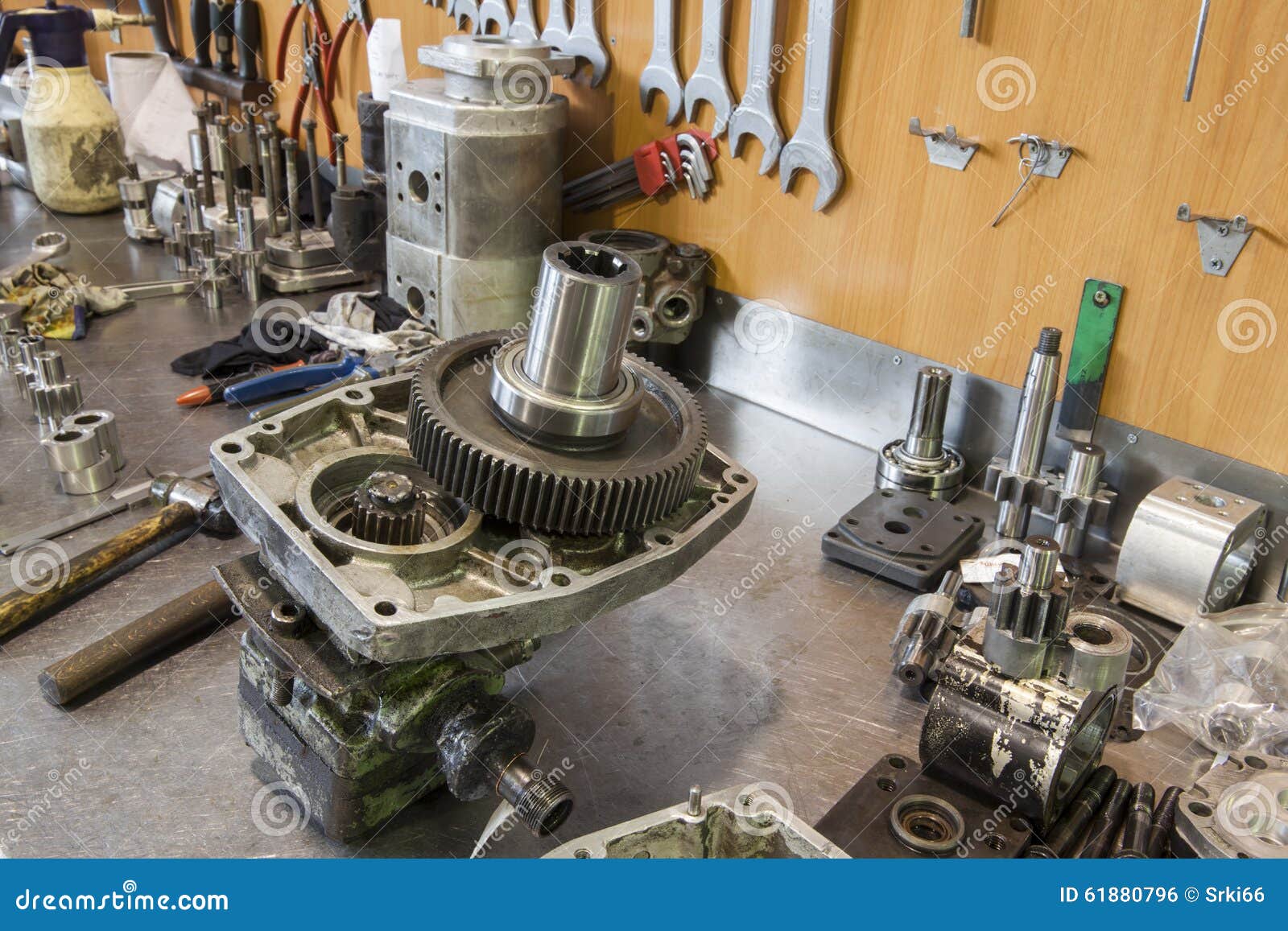Hydraulic engine parts stock photo. Image of machine - 61880796