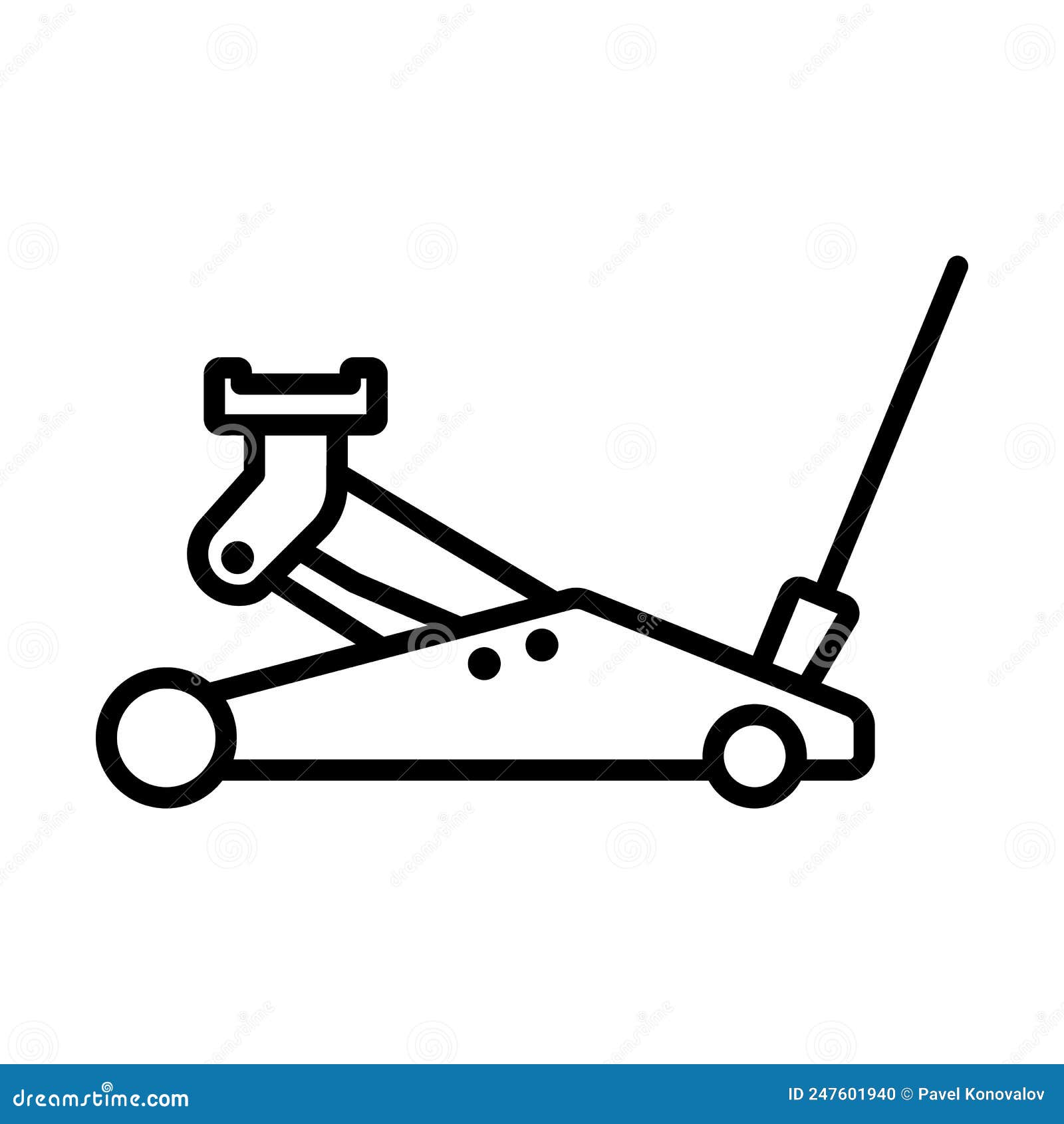 Hydraulic Jack Icon stock vector. Illustration of jack - 247601940