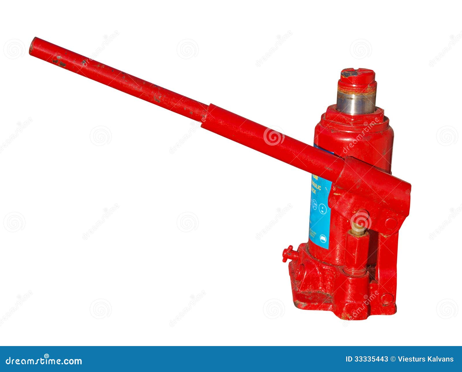 Hydraulic jack stock image. Image of hydraulic, isolated - 33335443