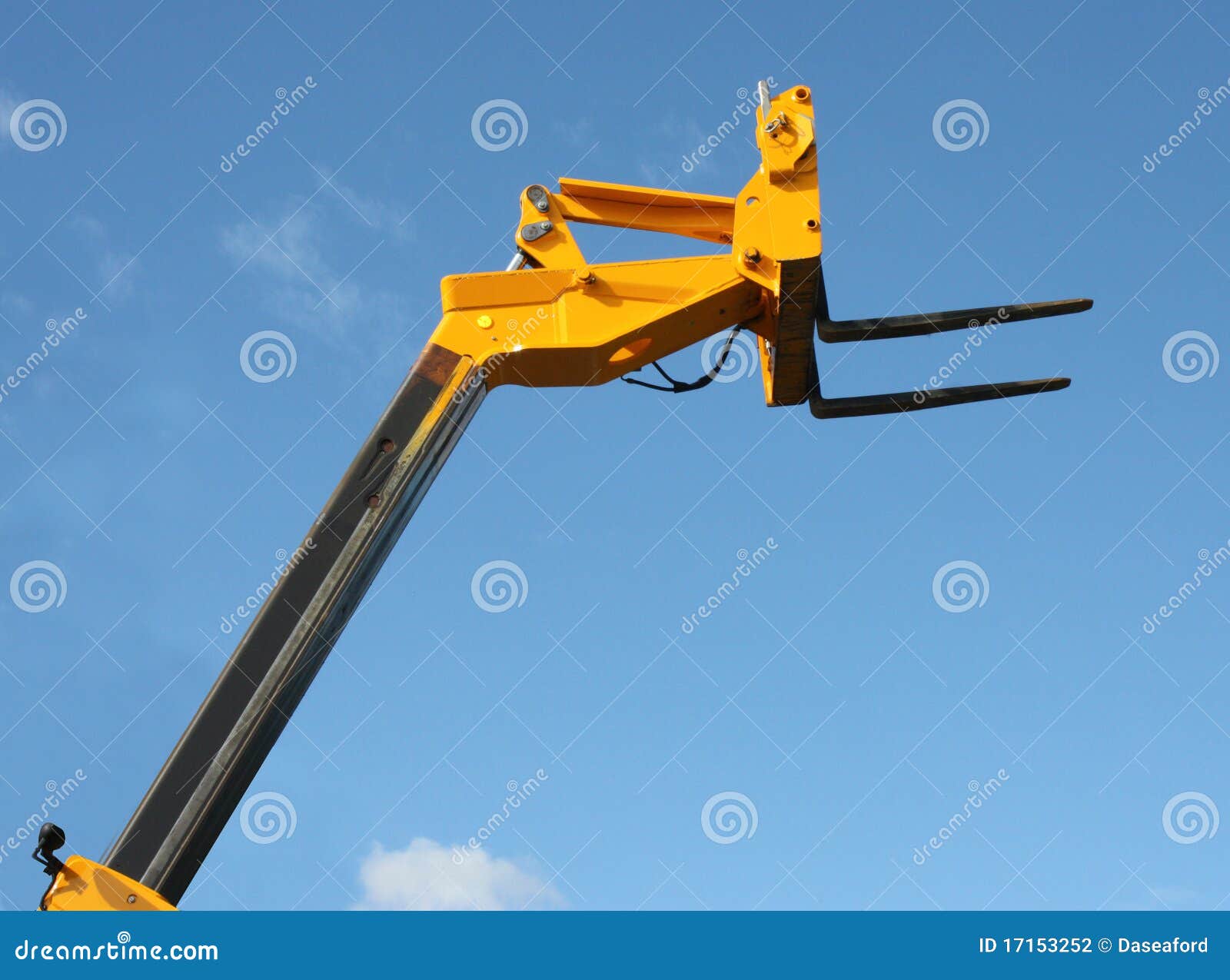 Hydraulic Lift. stock photo. Image of hydraulic, yellow - 17153252